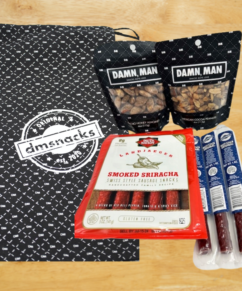 Damn, Man Snacks | Snacks Guys Love | Meat, Nut, & Cheese Gift Bags ...