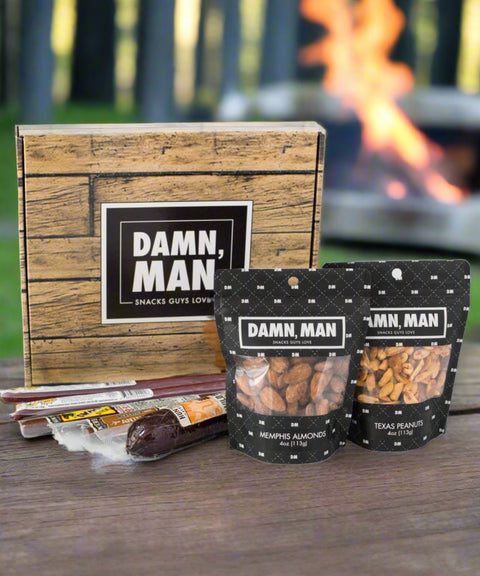 Damn, Man | Snacks Guys Love | Premium Nuts | Nuts & Exotic Meats Box ...